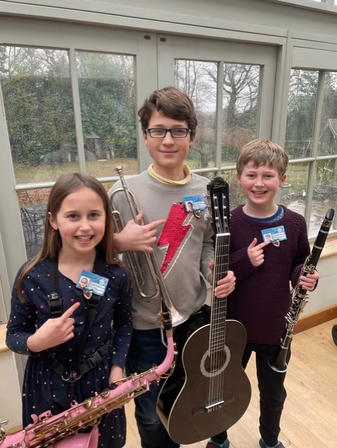 Blue Peter Music Badges for Leighton Park School Students